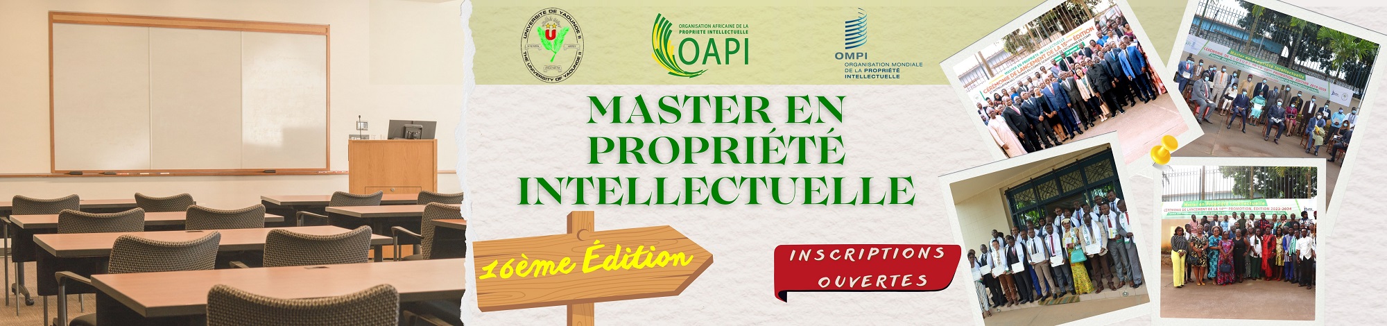 Sixteenth edition of the Master in Intellectual Property Program - OAPI